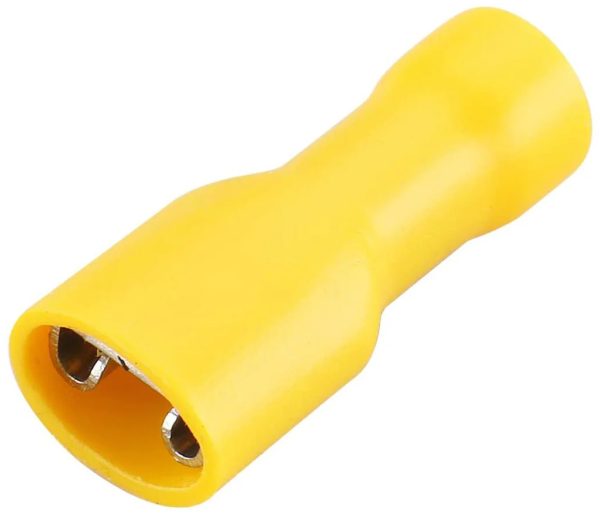 Terminal hembra aislado 6,4 x 0.8 Amarillo forrado